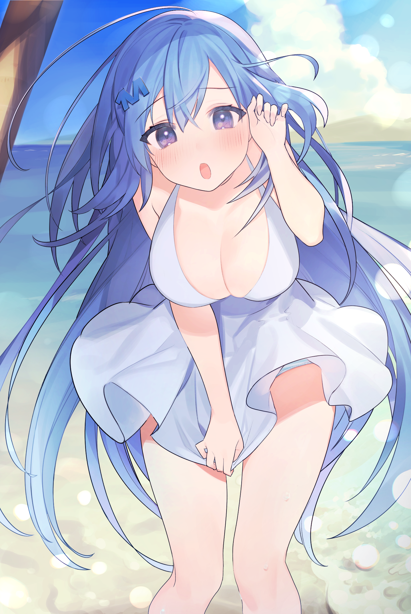 tym taro emori miku project emori miku dress no bra skirt lift summer dress | #660565 | yande.re